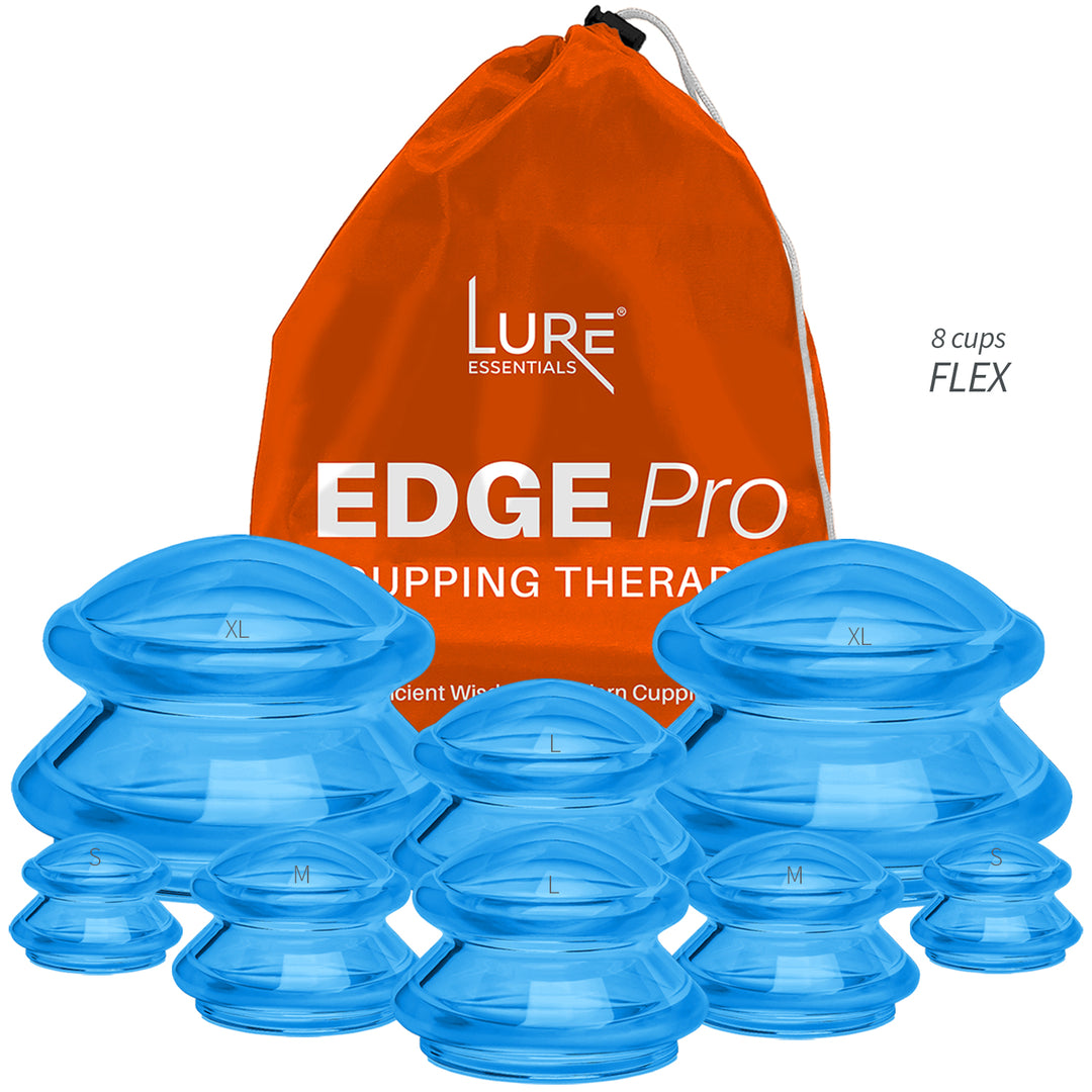 EDGE Flex (Soft) Silicone Cupping Pro Set (8 Cups) | Niel Asher Education